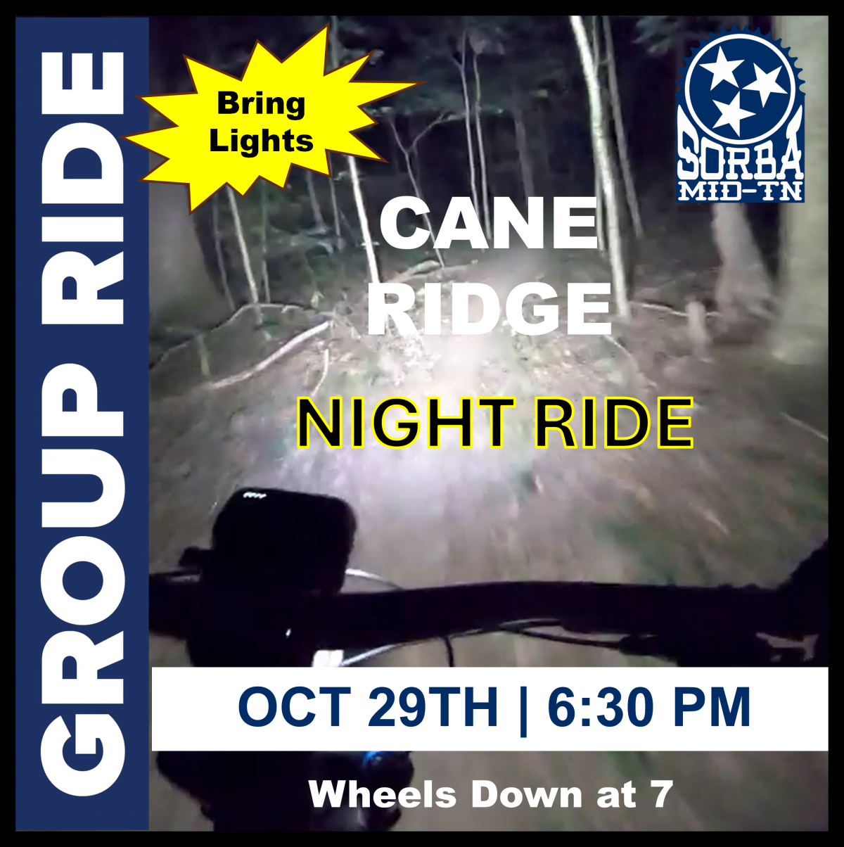 GROUP NIGHT RIDE - Cane Ridge Group Ride Event on Oct 29, 2024 | Trailforks