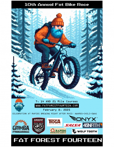 Fat Forest Fourteen 2025 - 21 Mile (3rd loop) Winter Fat Biking Route ...