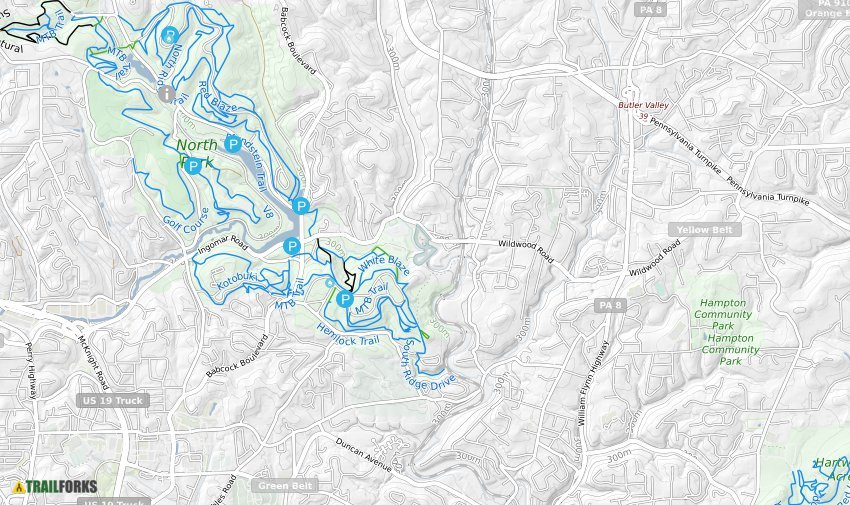 Allison Park, Pennsylvania Mountain Biking Trails | Trailforks