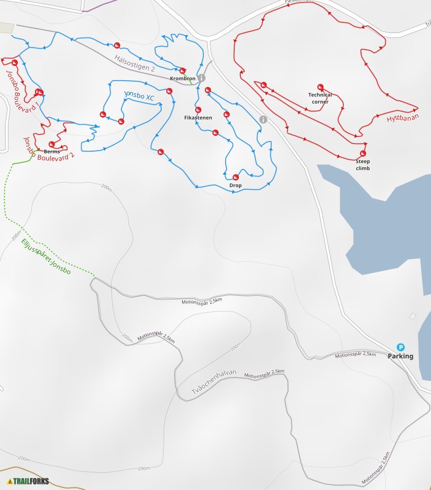 AOK:s banor, Gislaved Mountain Biking Trails | Trailforks