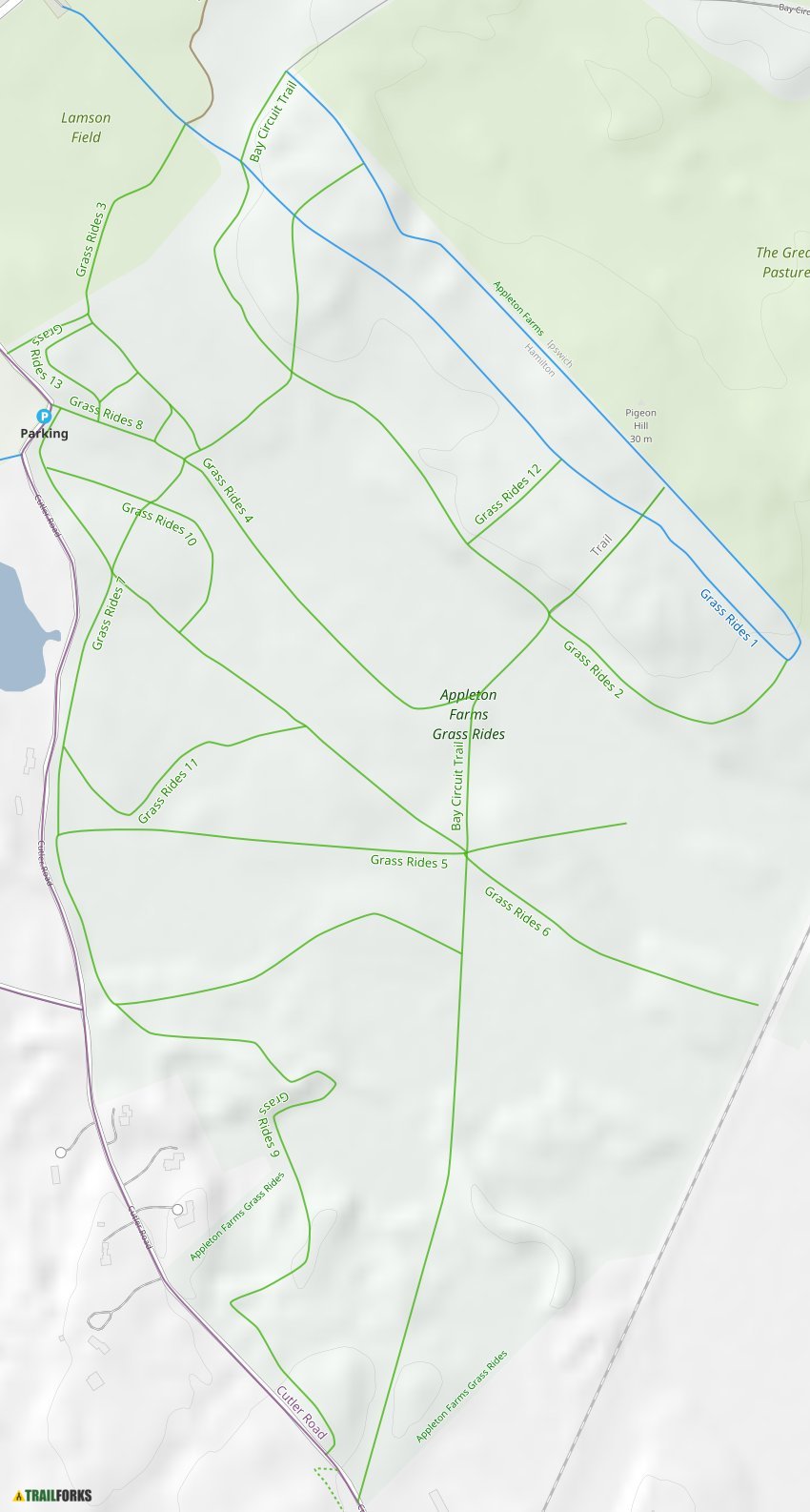 Appleton Farms Grass Rides, Ipswich Mountain Biking Trails | Trailforks