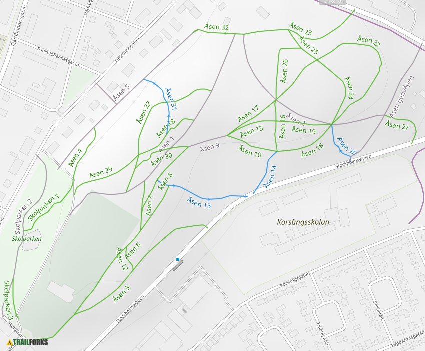 Åsen Enköping, Enköping Mountain Biking Trails | Trailforks