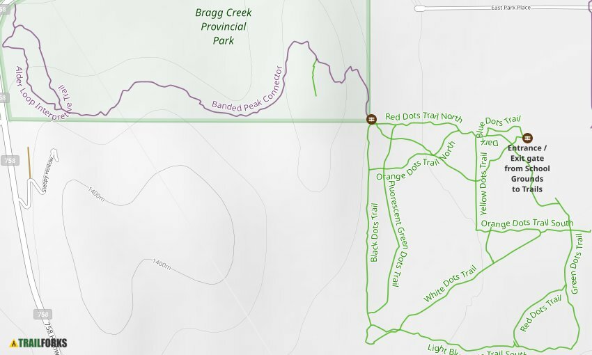 Banded Peak School Trails, Bragg Creek Mountain Biking Trails | Trailforks