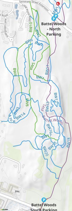 Battel Woods, Middlebury Mountain Biking Trails | Trailforks