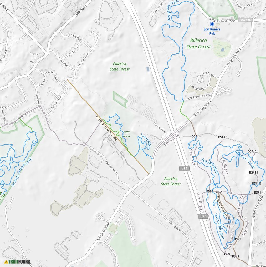 Billerica State Forest, Billerica Mountain Biking Trails | Trailforks