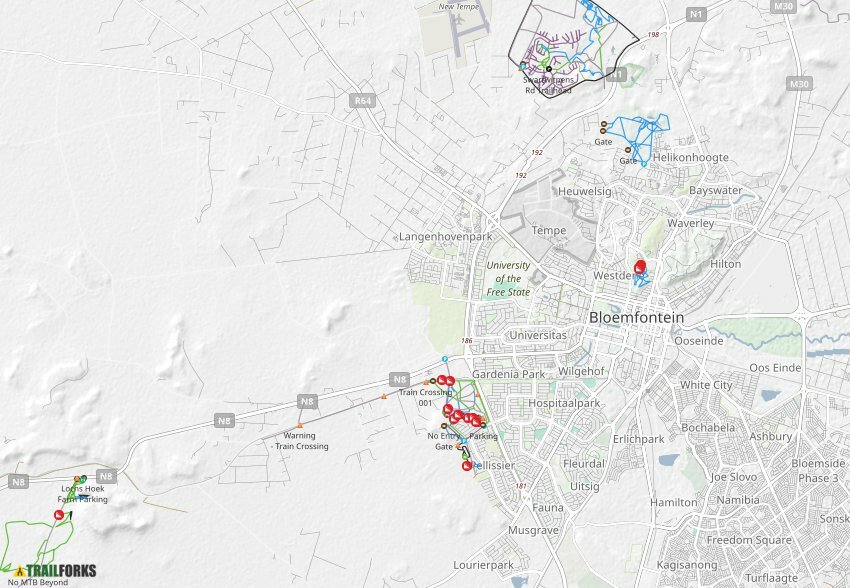 Bloemfontein, South Africa Mountain Biking Trails | Trailforks