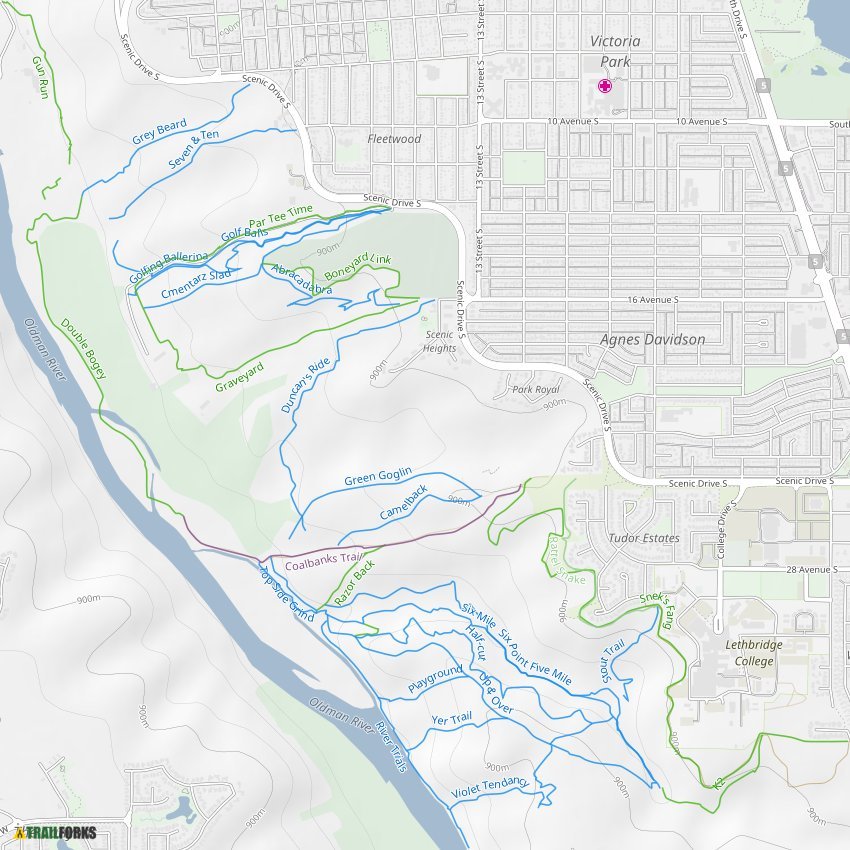 Botterill Bottom Park, Lethbridge Mountain Biking Trails | Trailforks