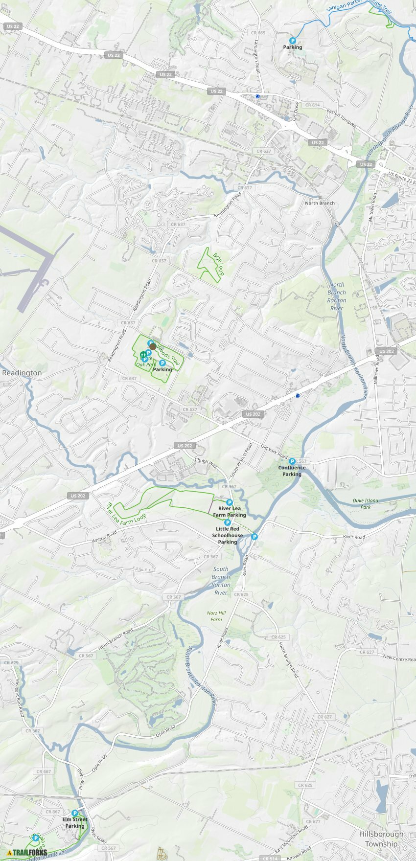 Branchburg Recreational Trails, Branchburg Mountain Biking Trails ...