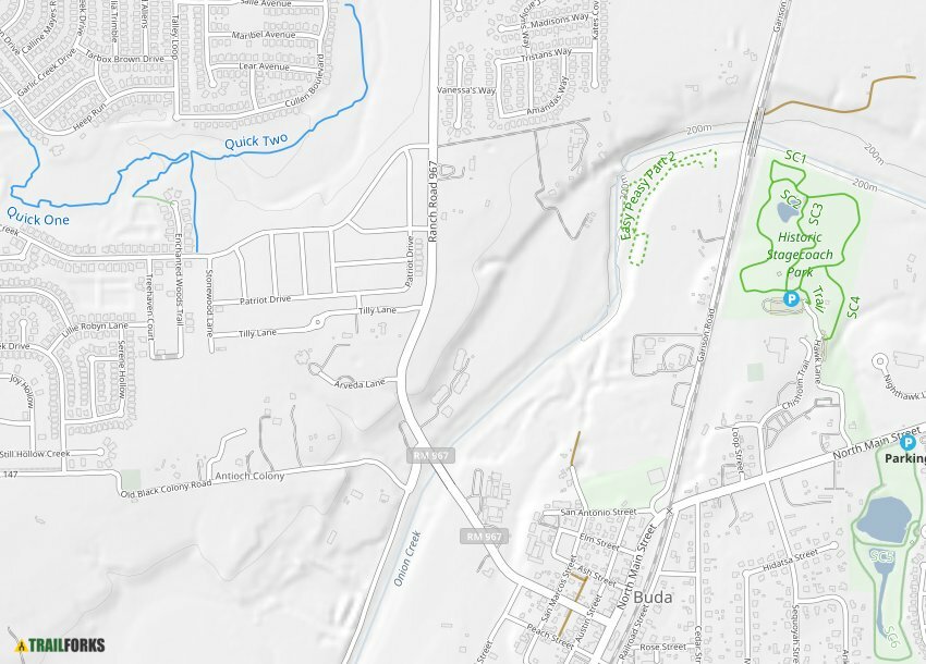 Mapa Del Parque Creekside En Buda, Texas Creekside Park, Buda Real