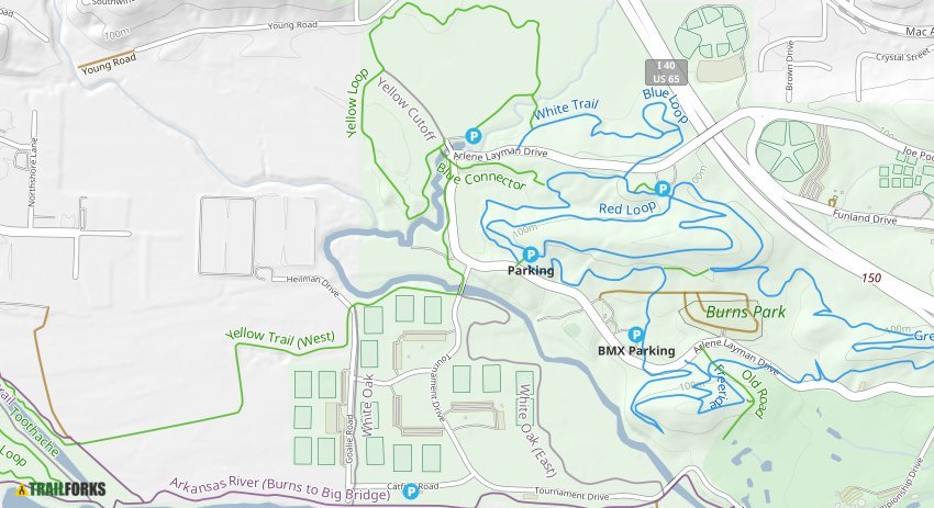 Burns Park, Little Rock Mountain Biking Trails | Trailforks