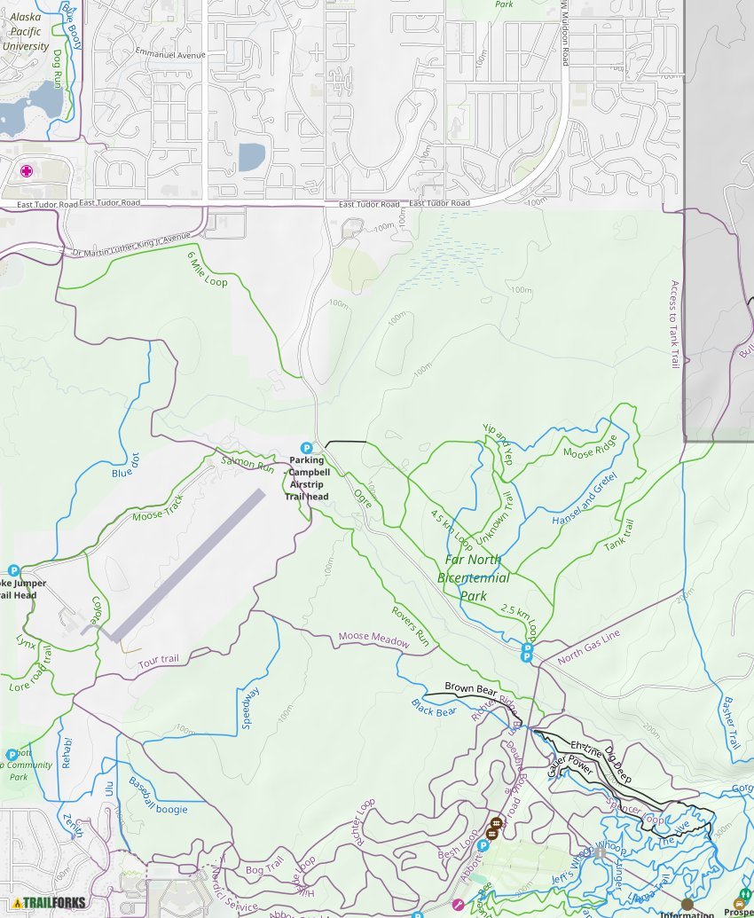Campbell Tract, Anchorage Mountain Biking Trails | Trailforks