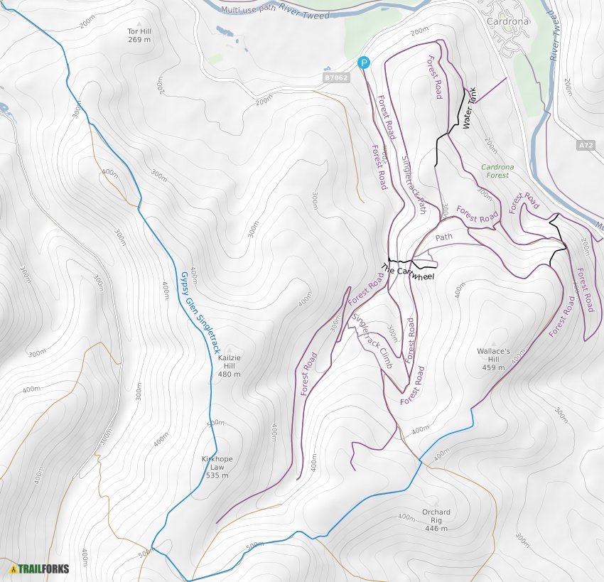 Cardrona, Innerleithen Mountain Biking Trails | Trailforks
