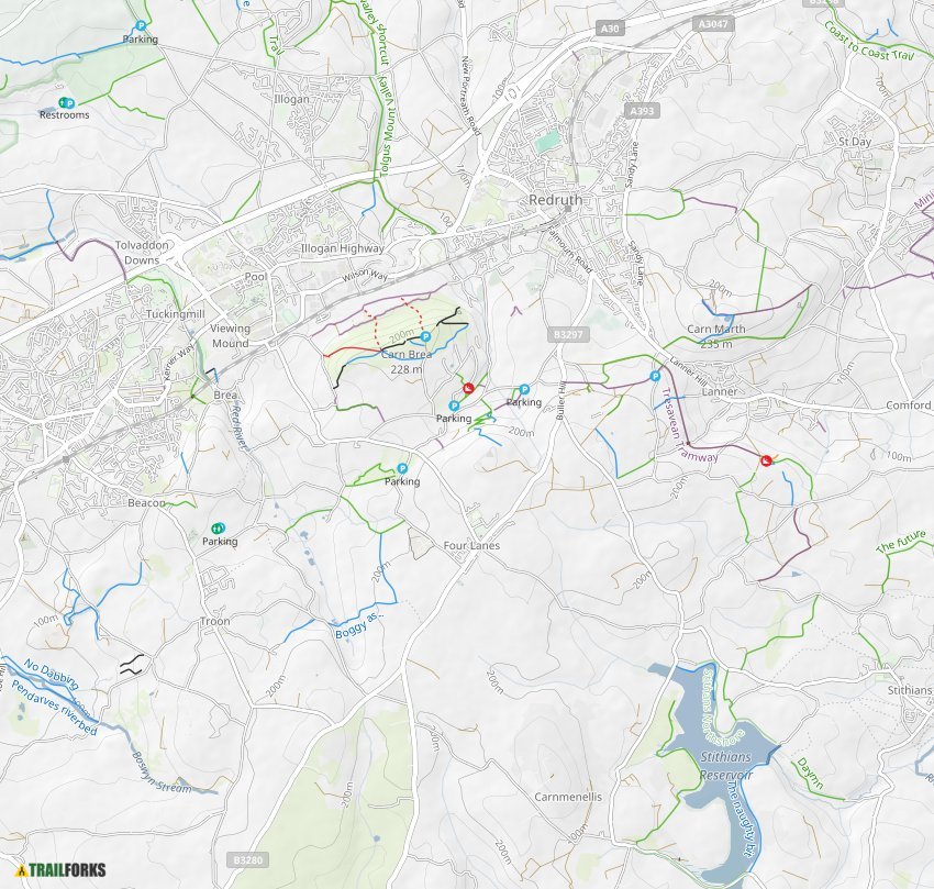 Carn Brea, Redruth Mountain Biking Trails | Trailforks