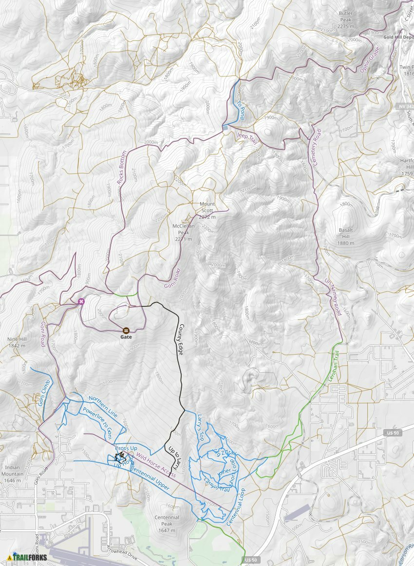Centennial Park, Carson City Mountain Biking Trails | Trailforks