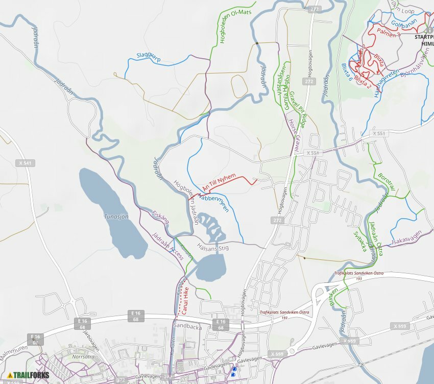 Centrala Sandviken, Sandviken Mountain Biking Trails | Trailforks