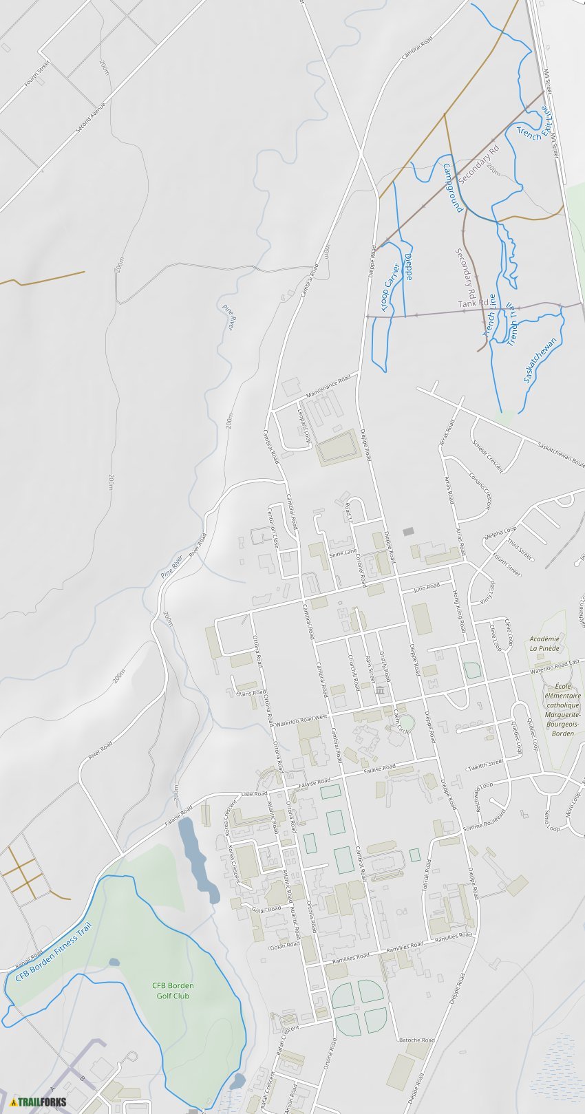 CFB Borden Trails, Essa Township Mountain Biking Trails | Trailforks