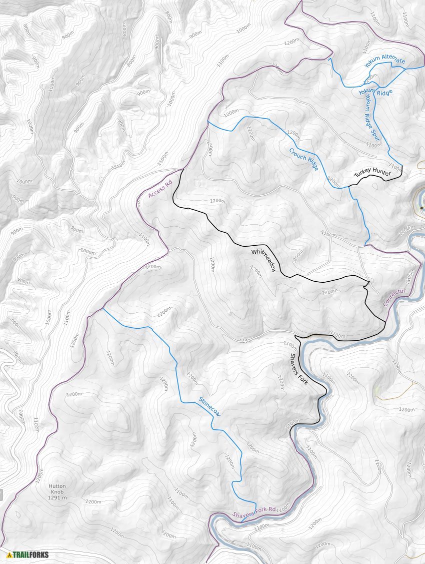 Shavers Fork/Stonecoal Mountain Biking Trails | Trailforks