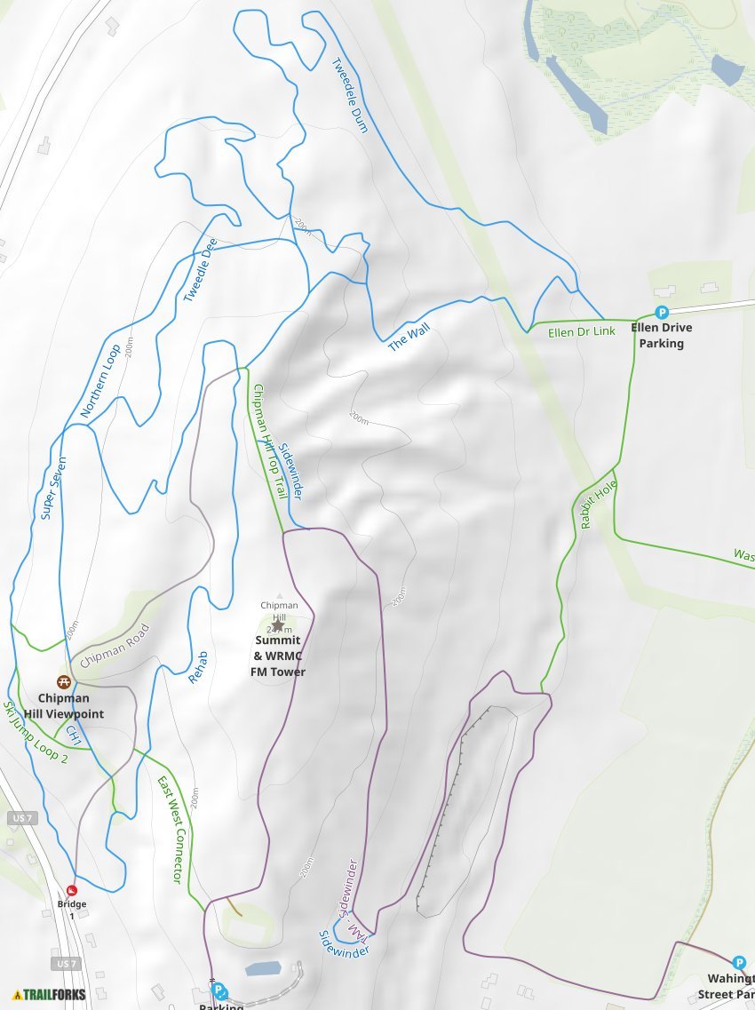Chipman Hill, Middlebury Mountain Biking Trails | Trailforks