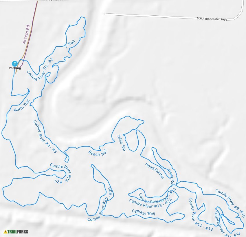 Comite River Park, Baton Rouge Mountain Biking Trails | Trailforks