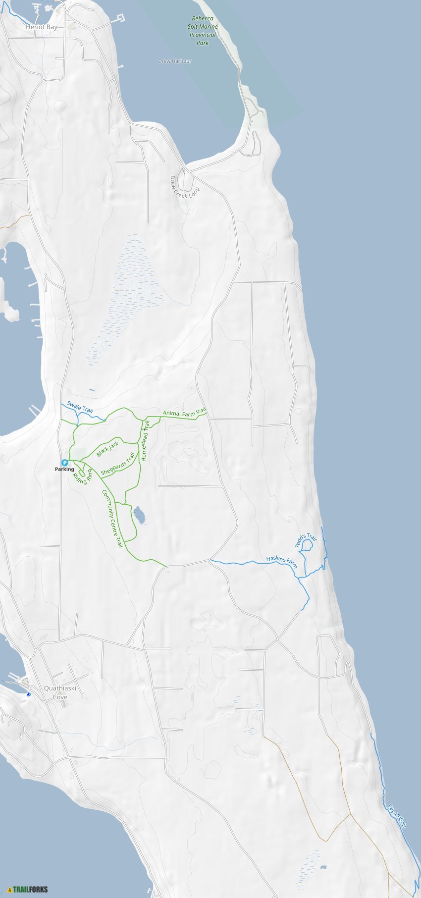 Community Centre Trails, Quadra Island Mountain Biking Trails | Trailforks