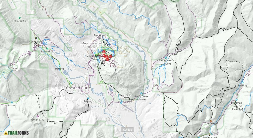 Crested Butte Town Trails Mountain Biking Trails | Trailforks