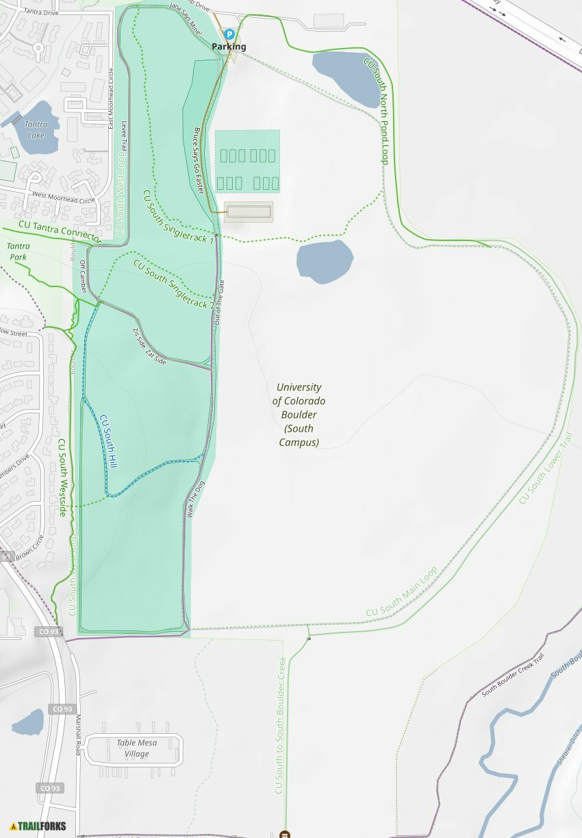 CU South Campus, Boulder Mountain Biking Trails | Trailforks