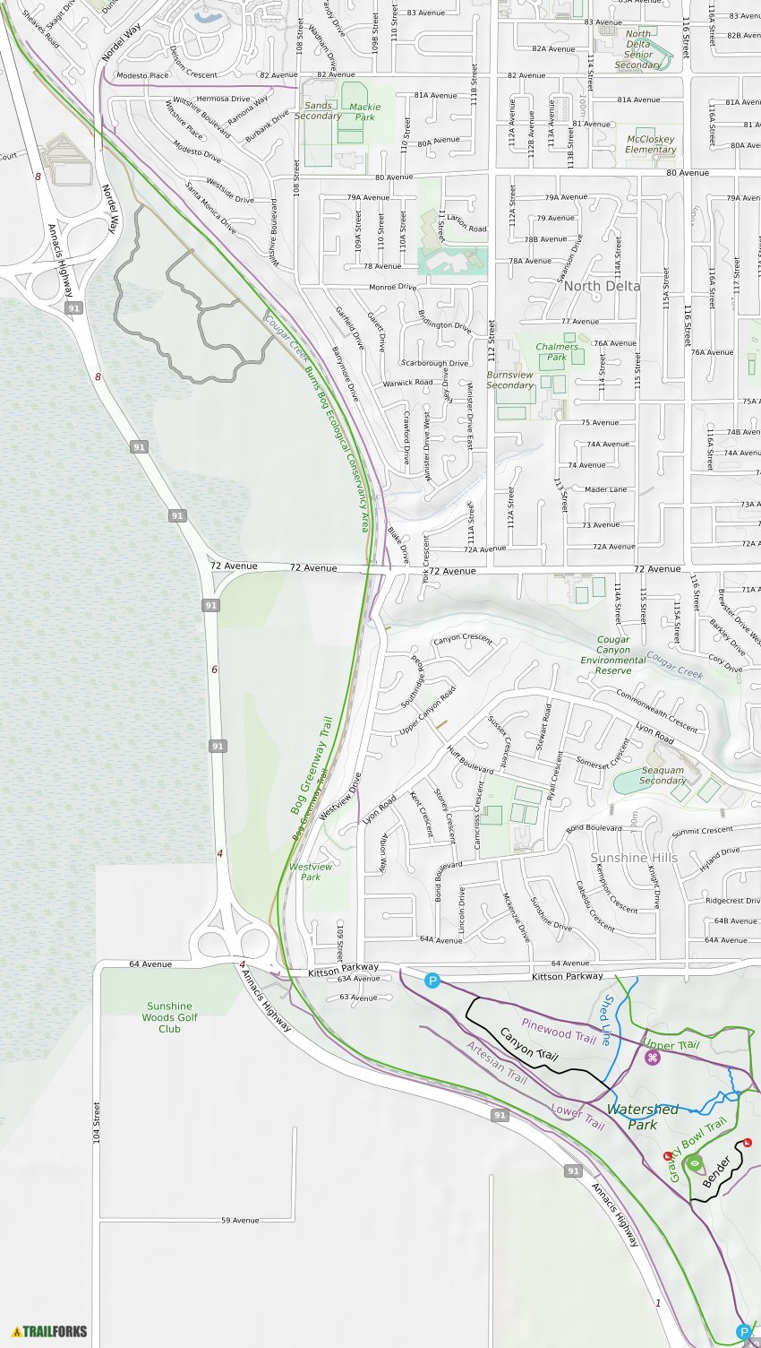 Delta, British Columbia Mountain Biking Trails | Trailforks