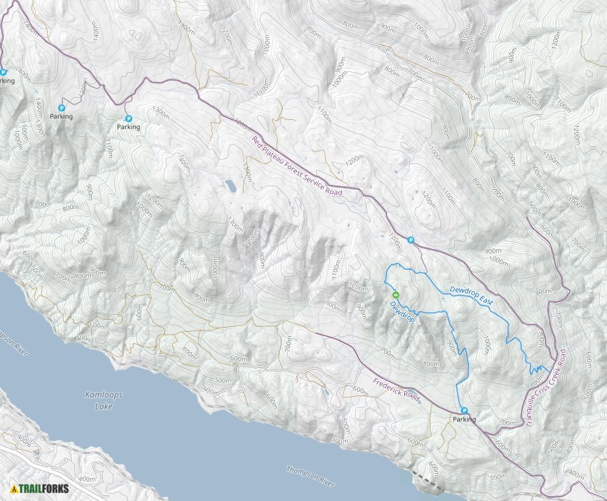 Dewdrop & Tranquille Mountain Biking Trails | Trailforks