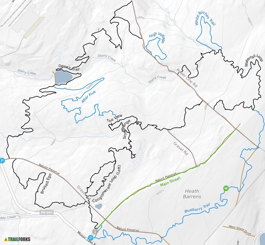 Dick and Nancy Eales Preserve at Moosic Mountain Biking Trails | Trailforks