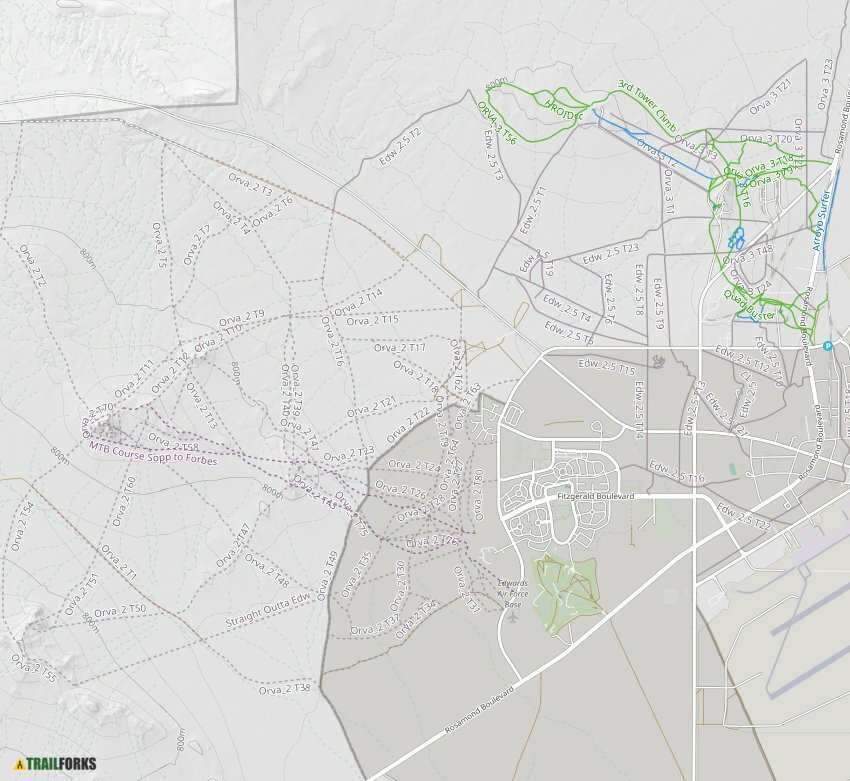 Edwards AFB Trails Mountain Biking Trails | Trailforks