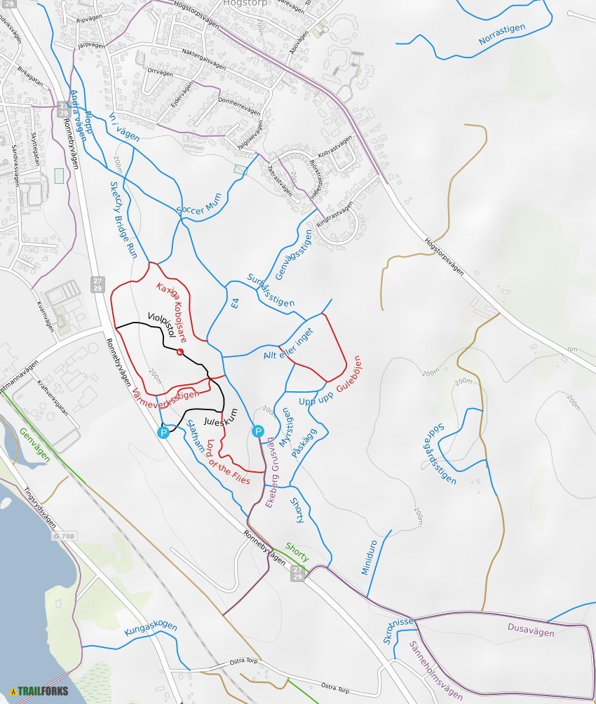 Ekeberg, Växjö Mountain Biking Trails | Trailforks