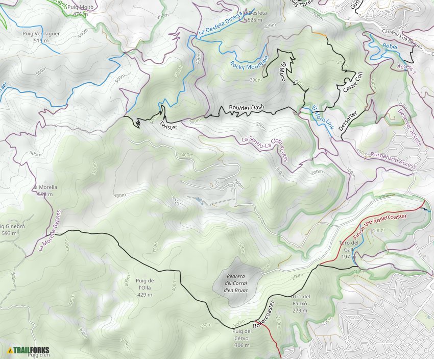 El Garraf - Castelldefels, Castelldefels Mountain Biking Trails ...