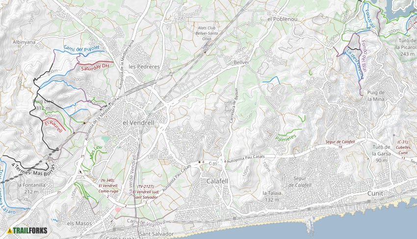 El Vendrell, Spain Mountain Biking Trails | Trailforks