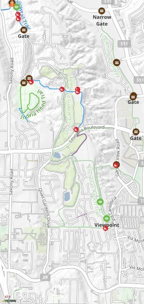 Encinitas Ranch Pathways and Trails, Encinitas Mountain Biking Trails ...