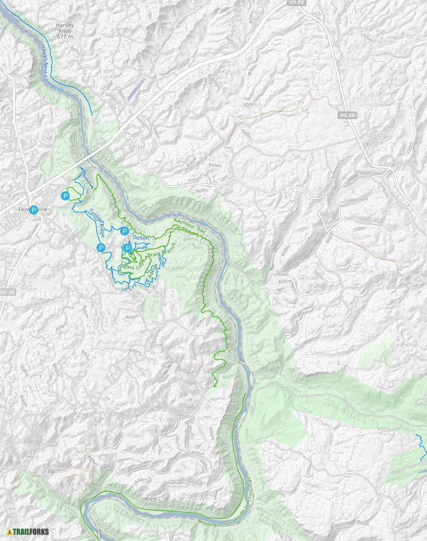 Fayetteville, West Virginia Mountain Biking Trails | Trailforks