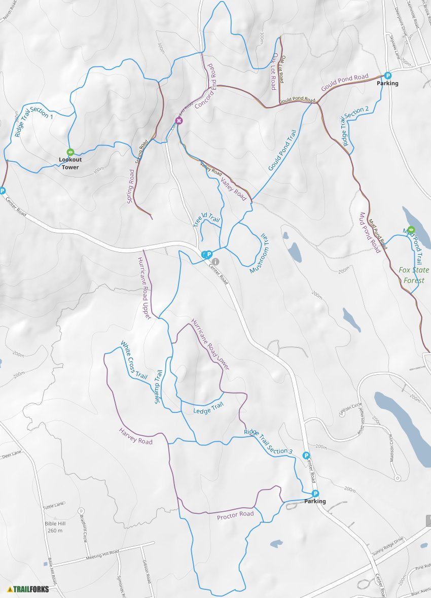 Fox State Forest Mountain Biking Trails | Trailforks