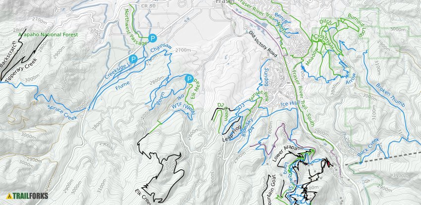 Fraser, Colorado Mountain Biking Trails | Trailforks