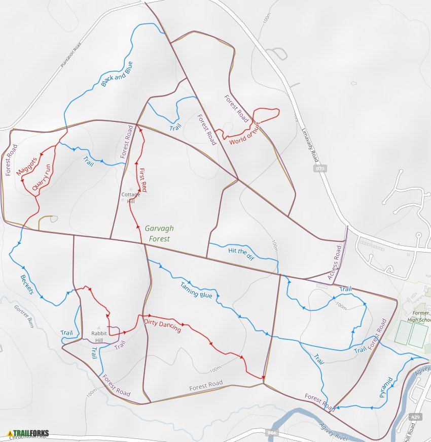 Garvagh forest, Garvagh Mountain Biking Trails | Trailforks