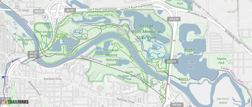 George Wyth State Park, Cedar Falls Mountain Biking Trails | Trailforks