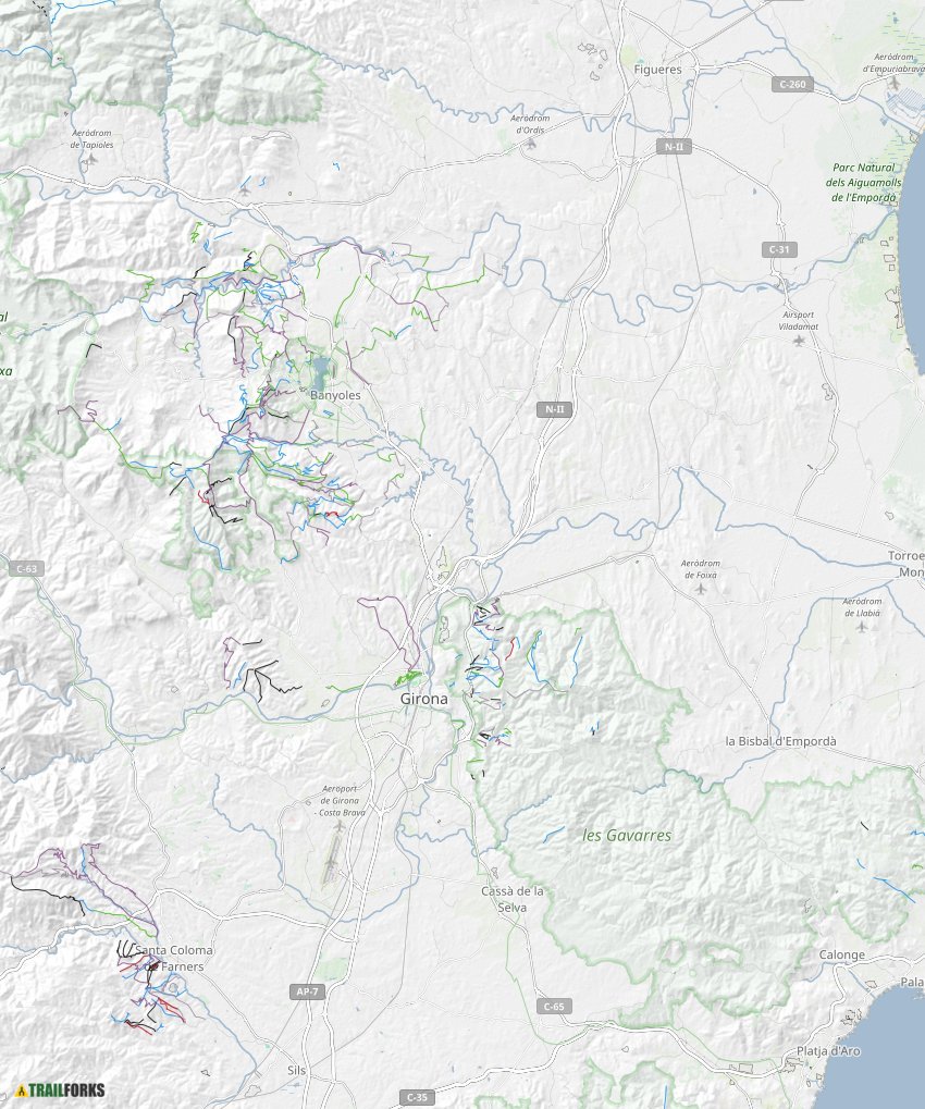 Girona, Spain Mountain Biking Trails | Trailforks