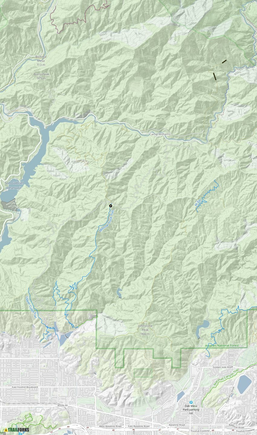 Mapa De Glendora, California
