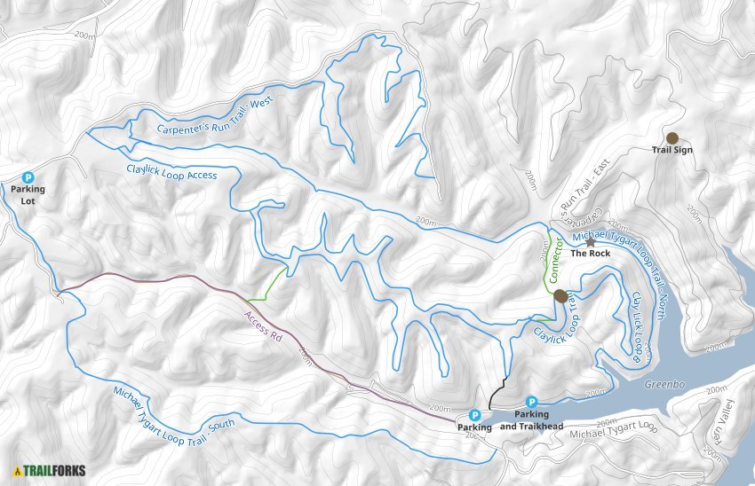 Greenbo Lake State Resort Park, Greenup Mountain Biking Trails | Trailforks
