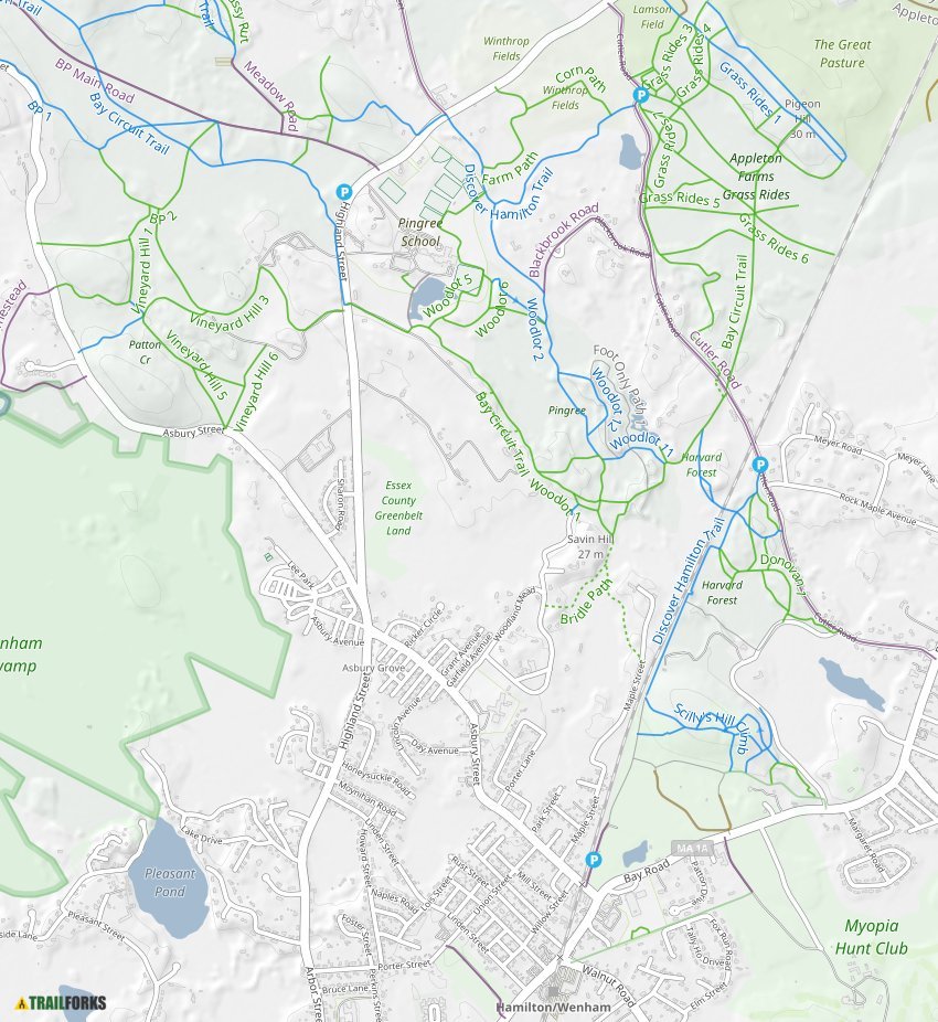 Hamilton, Massachusetts Mountain Biking Trails | Trailforks
