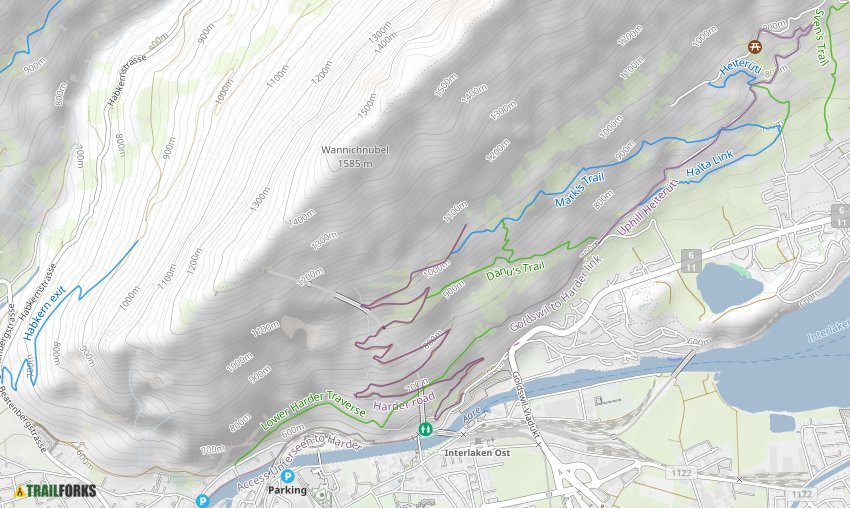 Harder, Interlaken Mountain Biking Trails | Trailforks