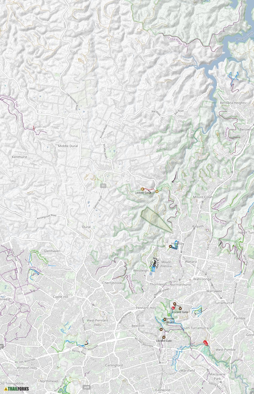 Hornsby, Australia Mountain Biking Trails | Trailforks
