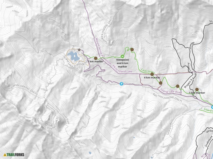 Island Lake, Fernie Mountain Biking Trails | Trailforks