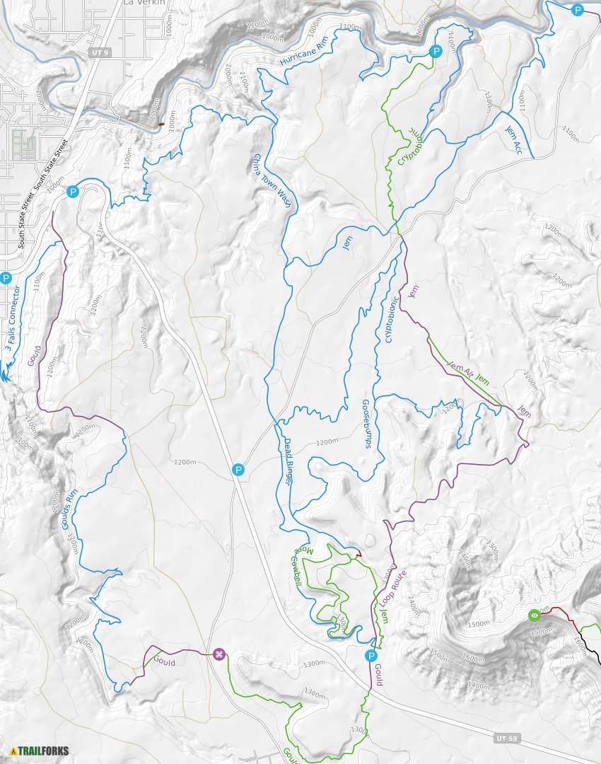 Hurricane Cliffs Mountain Biking Trails | Trailforks