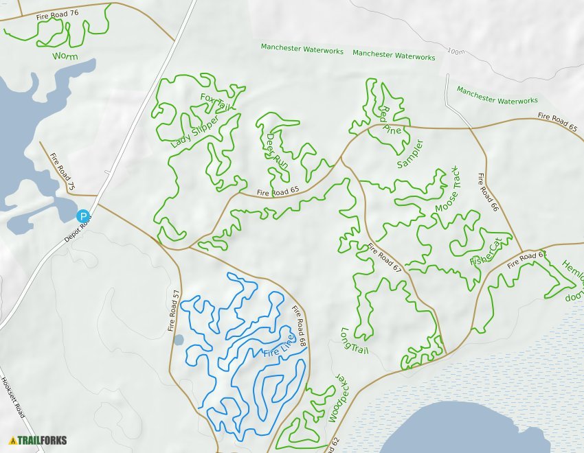 Lake Massabesic Mountain Biking Trails | Trailforks
