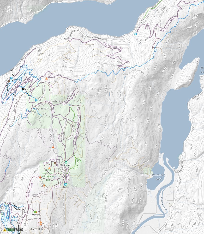 Larch Hills Nordic Trails Nordic Skiing Trails | Trailforks