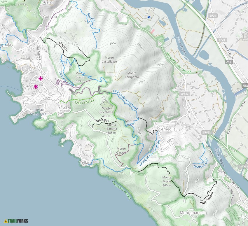 Lerici-Ameglia Trail Area Mountain Biking Trails | Trailforks